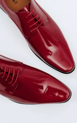 Chaussures Habillées Vernies Orange Style Contemporain | Dobell