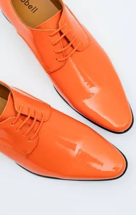 Chaussures Habillées Vernies Orange Style Contemporain | Dobell